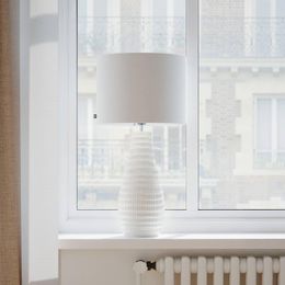 By Rydens Tischleuchte Bartha, creme/beige, Höhe 74 cm