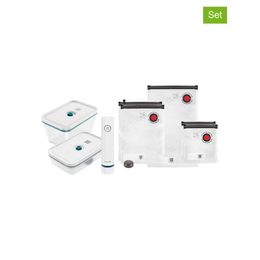 Zwilling 8tlg. Vakuumierset in Wei&szlig;/ Blau/ Grau - 10% | Aufbewahren-servieren