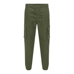 Only & Sons ONLY & SONS Cargohose "Garda" in Dunkelgrün - 58% | Größe L | Herrenhosen
