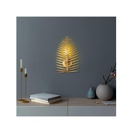Opviq Wandleuchte "Leaf" in Gold - (B)20 x (H)30 cm - 56% | Wandleuchten