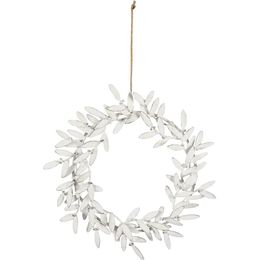 POSIWIO Dekokranz "Mistel" in Wei&szlig; - &Oslash; 35 cm - 11% | Wohndekoration