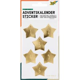 folia PAPER Adventskalendersticker "Stars Gold" - ab 5 Jahren - 11% | Kreativbedarf-diy