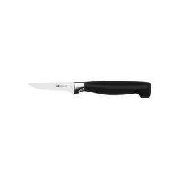 Zwilling Gem&uuml;semesser ''Four Star'' in Schwarz - (L)7 cm - 10% | Kuechenhelfer