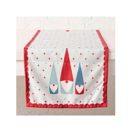 Boltze Tischl&auml;ufer "Remsy" in Wei&szlig;/ Rot/ Mint - (L)140 x (B)40 cm - 11% |