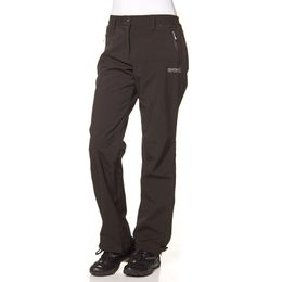 Regatta Softshellhose "Geo II - Regular" in Schwarz - 57% | Gr&ouml;&szlig;e 36 | Damen-sporthosen