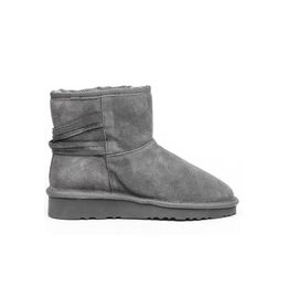 Gooce Leder-Winterboots "Eppie" in Grau - 67% | Gr&ouml;&szlig;e 37 | Damen-stiefel