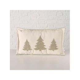 Boltze Kissen "Nevio" in Creme/ Grün - (L)50 x (B)30 cm - 29% | Dekokissen