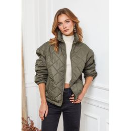 Jos&eacute;fine Steppjacke "Demi" in Khaki - 65% | Gr&ouml;&szlig;e M | Damenjacken