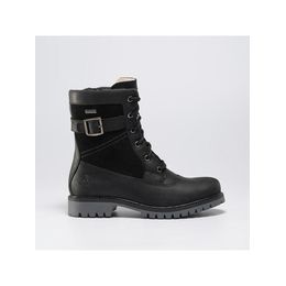 Kamik Leder-Winterstiefel "Roguemid" in Schwarz - 34% | Größe 42 | Damen-stiefel