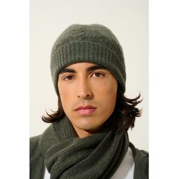 AUTHENTIC CASHMERE Kaschmir-M&uuml;tze "Scott" in Gr&uuml;n - 26% | Herren-accessoires-sport