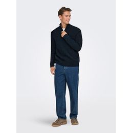 Only & Sons ONLY & SONS Pullover "Jion" in Dunkelblau - 54% | Gr&ouml;&szlig;e XL | Herren-plussize
