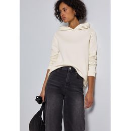 Cecil Hoodie in Creme - 42% | Gr&ouml;&szlig;e 36 | Damen-sweatshirts-jacken