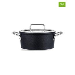 Fissler 2tlg. Set: Kochtopf "Adamant " in Schwarz - &Oslash; 18 cm - 10% | Kochgeschirr