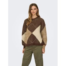 Only Pullover in Braun/ Beige - 32% | Gr&ouml;&szlig;e XL | Damen-pullover-cardigans