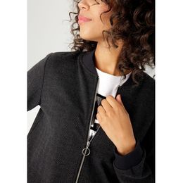 Aniston Sweatjacke in Schwarz - 61% | Gr&ouml;&szlig;e 36 | Damen-sweatshirts-jacken