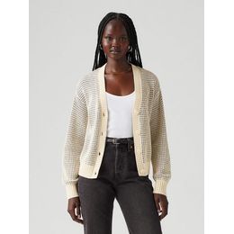 Levi's Levi's Cardigan in Creme/ Blau/ Schwarz - 47% | Gr&ouml;&szlig;e M | Damen-pullover-cardigans