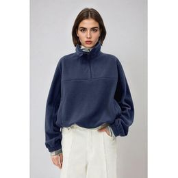 WEEKDAY Sweatshirt in Dunkelblau - 53% | Gr&ouml;&szlig;e L | Damen-sweatshirts-jacken