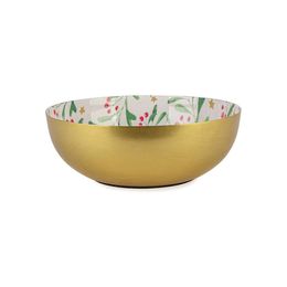 Bizzotto Dekoschale "Holly" in Bunt/ Gold - (H)7 x &Oslash; 20 cm - 12% | Dekoschalen