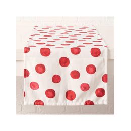 Boltze Tischl&auml;ufer "Jingle" in Wei&szlig;/ Rot - (L)140 x (B)40 cm - 18% |