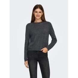 Only Pullover in Anthrazit - 34% | Gr&ouml;&szlig;e L | Damen-pullover-cardigans