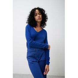 AUTHENTIC CASHMERE Kaschmir-Pullover "Galise" in Blau - 64% | Gr&ouml;&szlig;e M | Damen-pullover-cardigans