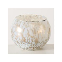 Boltze Windlicht ''Skylar'' in Wei&szlig;/ Beige - (H)9 x &Oslash; 10 cm - 10% | Kerzen-vasen