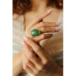 Pierres delicates Vergold. Ring mit Edelstein - 51% | Schmuck