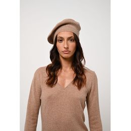 AUTHENTIC CASHMERE Kaschmir-M&uuml;tze "Liwi" in Beige - 40% | Damen-muetzen-caps