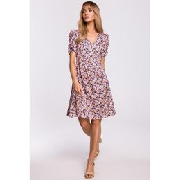 made of emotion Kleid in Wei&szlig;/ Blau/ Rot - 83% | Gr&ouml;&szlig;e S | Damen-kleider