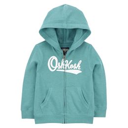 Oshkosh Sweatjacke in T&uuml;rkis - 62% | Gr&ouml;&szlig;e 104 | Kinder-sweatshirts-jacken