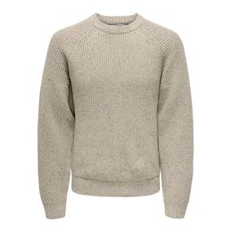 Only & Sons ONLY & SONS Pullover "Litus" in Beige - 35% | Gr&ouml;&szlig;e M | Herren-plussize