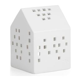 K&Auml;HLER DESIGN K&auml;hler Lichthaus "Urbania Classic" in Wei&szlig; - (B)9 x (H)9,5 x (T)7 cm - 10% | Kerzen-vasen