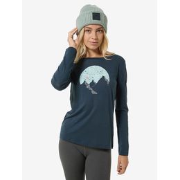super.natural Funktionslongsleeve "Gondola" in Dunkelblau - 47% | Gr&ouml;&szlig;e S | Damen-outdoor-tops-shirts
