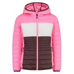 CMP Steppjacke in Pink/ Wei&szlig;/ Bordeaux - 68% | Gr&ouml;&szlig;e 110 | Kinderjacken