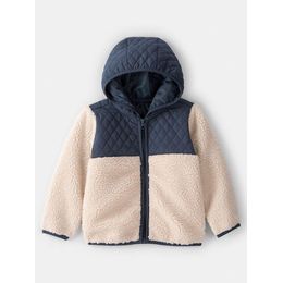 Carter's carter's Fleecejacke in Beige/ Dunkelblau - 50% | Gr&ouml;&szlig;e 98 | Kids-fleecejacken-fleecepullover