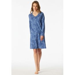 uncover by Schiesser Nachthemd in Blau - 33% | Gr&ouml;&szlig;e 36 | Damen-loungewear