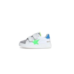 Naturino Leder-Sneakers "Pinn" in Weiß/ Bunt - 52% | Größe 28 | Kindersneakers