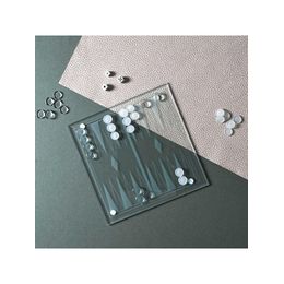 The Concept Factory Backgammon-Spiel in Transparent - (L)25 x (B)25 cm - 20% | Gesellschaftsspiele