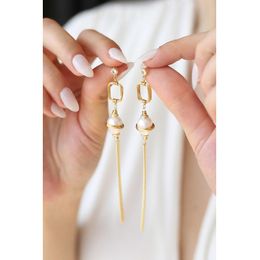 Pierres delicates Perlen-Ohrringe in Weiß - 76% | Schmuck