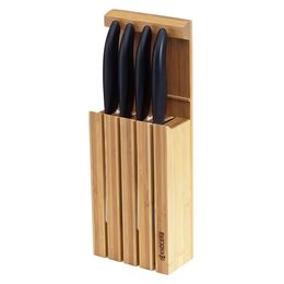 Kyocera Messerblock in Hellbraun - (B)12,3 x (H)34 x (T)6,6 cm - 10% | Kuechenhelfer