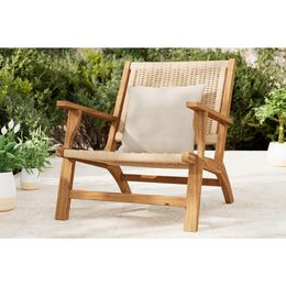 Ambia Garden Gartensessel, Akazie, Beige, Holz, Kunststoff, Akazie, 66x76x80 cm, Gartenm&ouml;bel, Gartenst&uuml;hle, Gartenst&uuml;hle