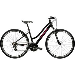 Crossrad KROSS "Evado 2.0" Gr. 43, schwarz (schwarz, schwarz), Fahrr&auml;der, Damen, 43cm, 28 Zoll (71,12cm) hinten: 28 Zoll (71,12cm)