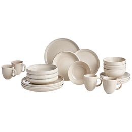 Blomus Kombiservice Canju, Beige, Keramik, 20-teilig, Essen & Trinken, Geschirr, Geschirr-Sets, Kombiservice