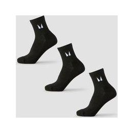 Myprotein MP kn&ouml;chellange Laufsocken (3er-Pack) &ndash; Schwarz - UK 12-14