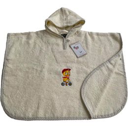 Ross Badeponcho &raquo;KIDSLINE&laquo; 1 Stk. 100 % Baumwolle, Kapuze, Stickerei Off White Obermaterial: 100% Baumwolle L&auml;nge: 70 cm