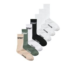 Jack & Jones JACK & JONES Freizeitsocken &raquo;JACURBN TENNIS SOCKS 7 PACK SN&laquo; Packung, 7 Paar tlg. mit Schriftzug White Pack:White - White - White - Black -...