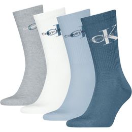 Calvin Klein Jeans Socken 4 Paar tlg. mit Logo Blue Combo Herren Crew Socks