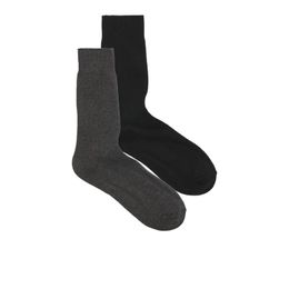 Jack & Jones Jack & Jones Herren Freizeitsocken &raquo;JAC &ndash; Socken im 2er-Pack mit Stretch f&uuml;r optimale Passform&laquo; Packung, 2 Paar tlg. basic, Baumwollmischung schwarz 