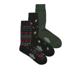 Jack & Jones JACK & JONES Freizeitsocken &raquo;JACXMAS REINDEER SOCKS 3 PACK&laquo; Packung, 3 Paar tlg. Black Pack:Black - Urban chic 3-er Packung Socken von Jack & Jones