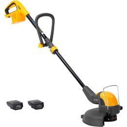 STIGA GARDEN Akku-Rasentrimmer »GT 300e« 2-in-1 Schnittsystem, inkl. 2x 2 Ah Akku und Ladegerät gelb Inklusive 2x E 22 Akku (20 Volt 2 Ah) und...
